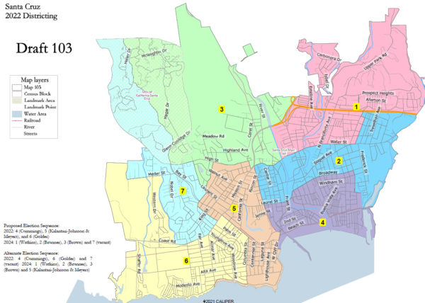 Residents weigh draft maps for Santa Cruz City Council districts ...