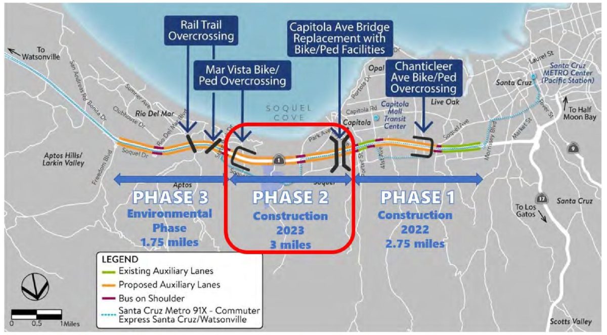 Highway 1 widening project advances in Santa Cruz County - Santa Cruz Local